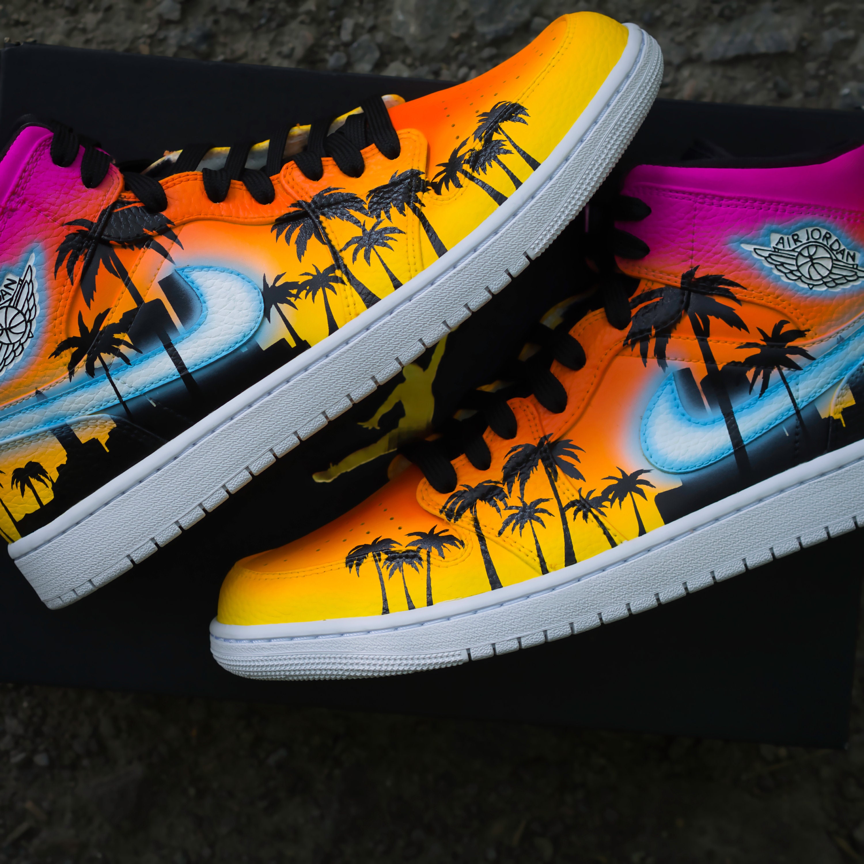 Nike Air Jordan 1 tropical Summer Custom Sneaker - Etsy