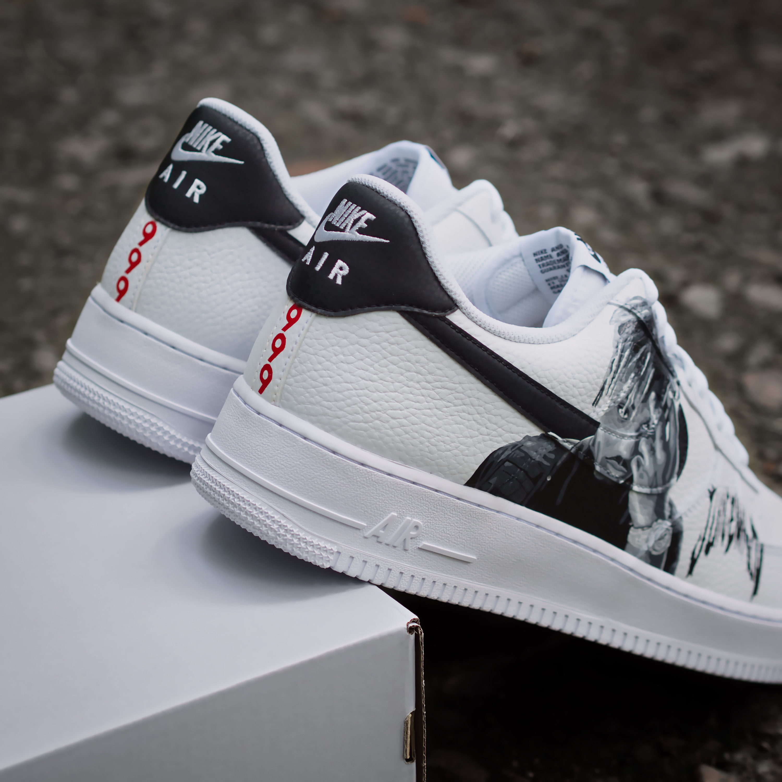 Nike Air Force 1 Juice Wrld Custom Sneaker Juice Wrld Hand - Etsy UK