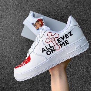 Nike Air Force 1 "tupac" - Custom 2pac Sneaker - Hand-painted Shoes ...
