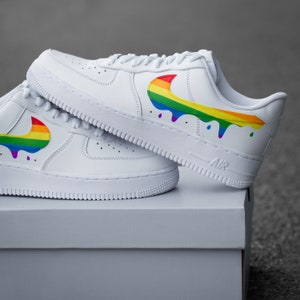 Nike Air Force 1 Rainbow - Custom Sneaker Rainbow - Colorful - Hand ...