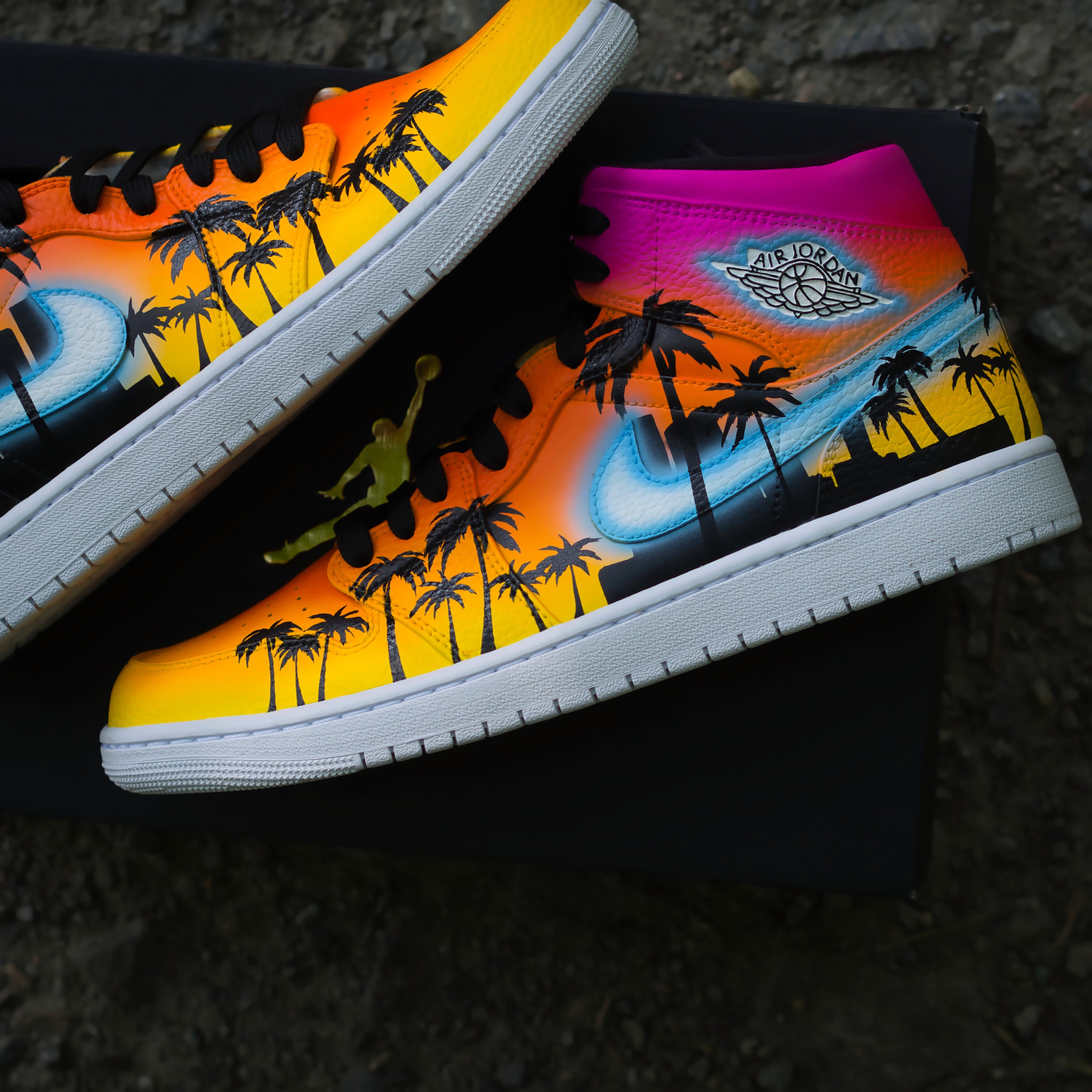 Nike Air Jordan 1 tropical Summer Custom Sneaker - Etsy