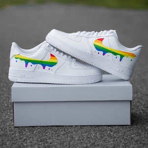 Nike Air Force 1 Rainbow - Custom Sneaker Rainbow - Colorful - Hand ...