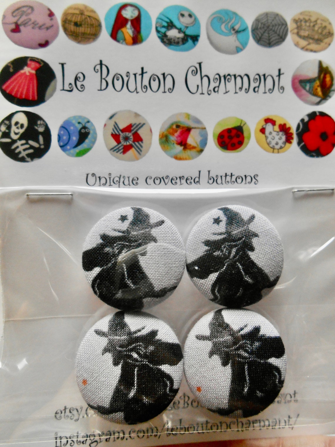 Goth Witch Buttons, Witch Sewing Buttons, Goth Buttons, Halloween ...