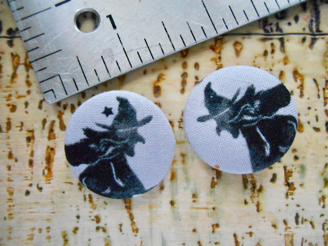 Goth Witch Buttons, Witch Sewing Buttons, Goth Buttons, Halloween ...