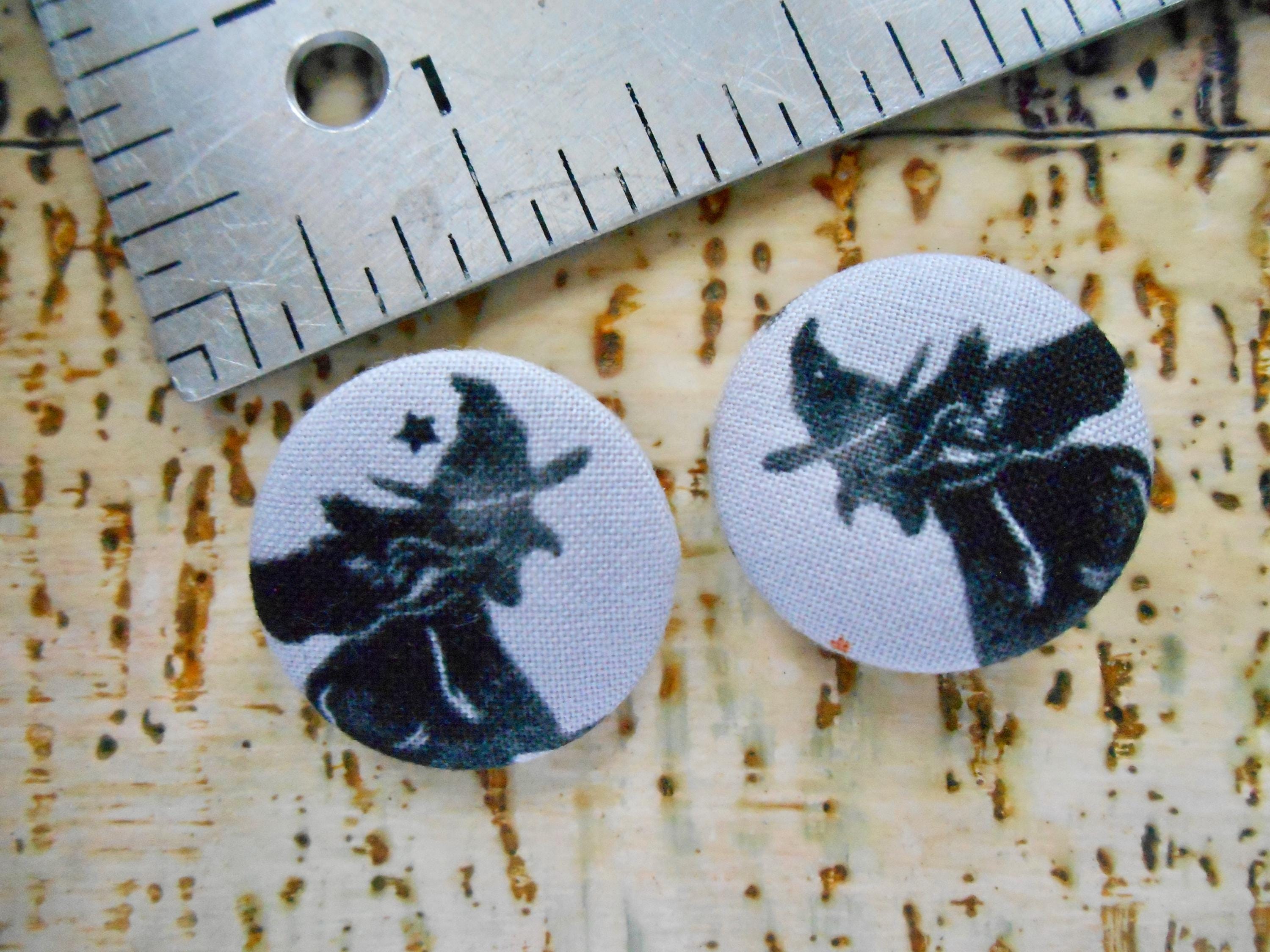Goth Witch Buttons, Witch Sewing Buttons, Goth Buttons, Halloween ...