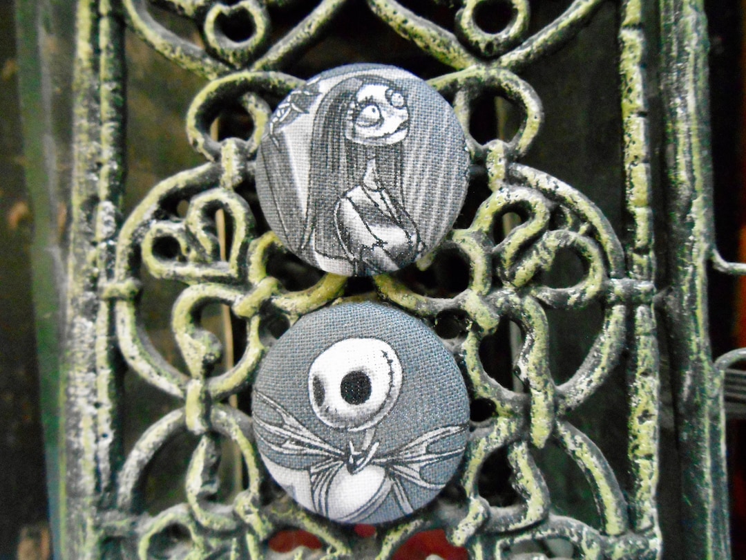 Nightmare Before Christmas Buttons, Halloween Buttons, Jack Skellington ...