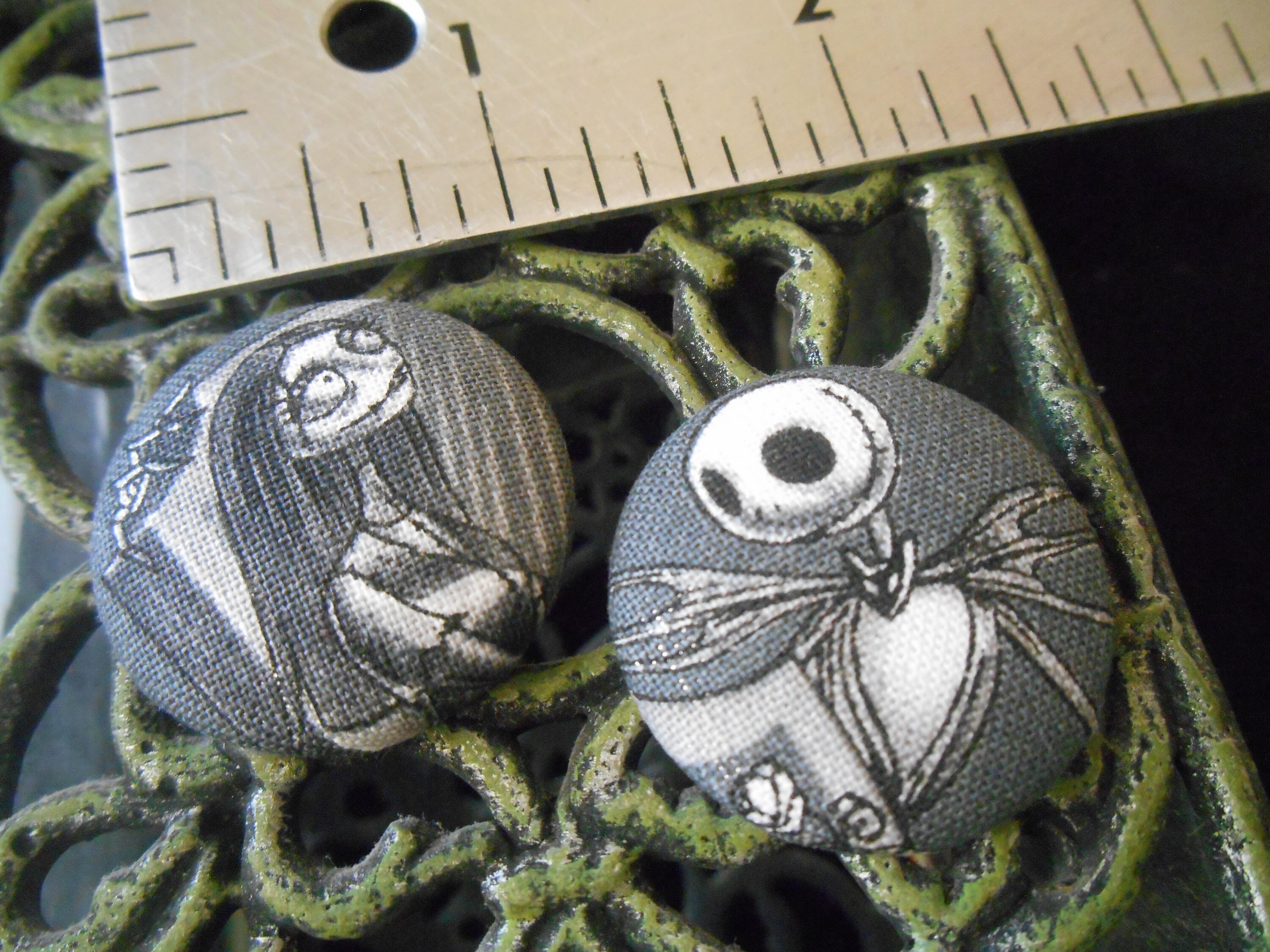 Nightmare Before Christmas Buttons, Jack Skellington Buttons and Sally ...
