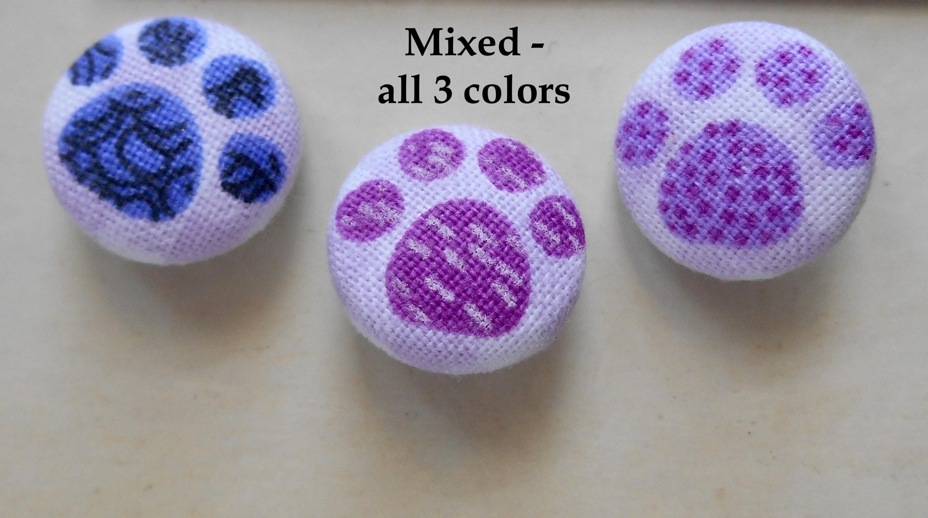 Dog Paw Print Buttons, Dog Paw Buttons, Cat Paw Buttons, Dog Sewing ...