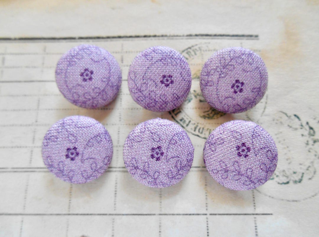 Tiny Purple Flower Buttons, Floral Buttons, Garden Buttons, Summer ...