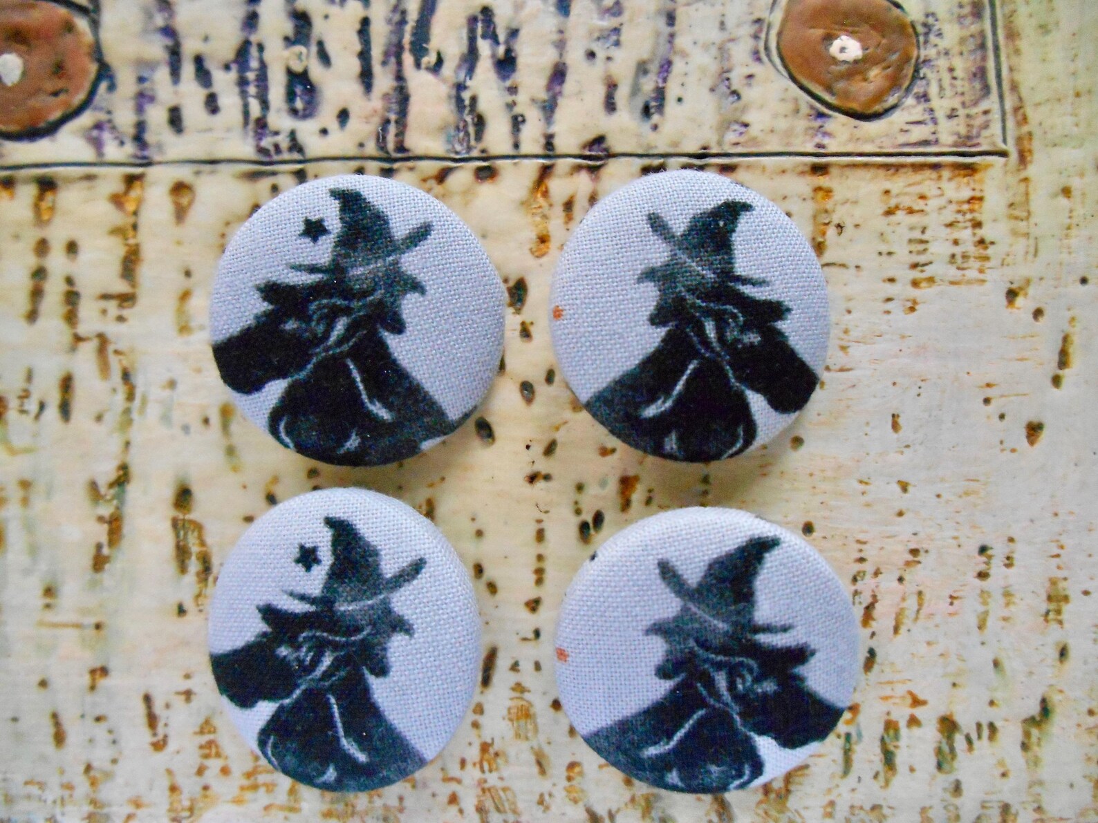 Goth Witch Buttons, Witch Sewing Buttons, Goth Buttons, Halloween ...