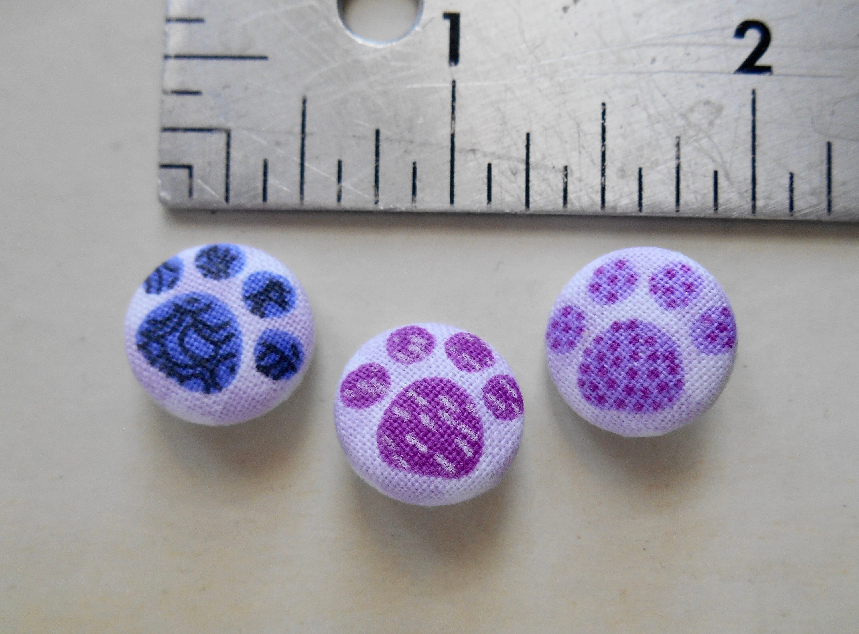 Dog Paw Print Buttons, Dog Paw Buttons, Cat Paw Buttons, Dog Sewing ...