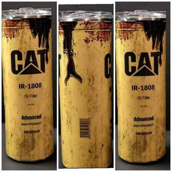 Cat Oil Filter Tumbler - Etsy