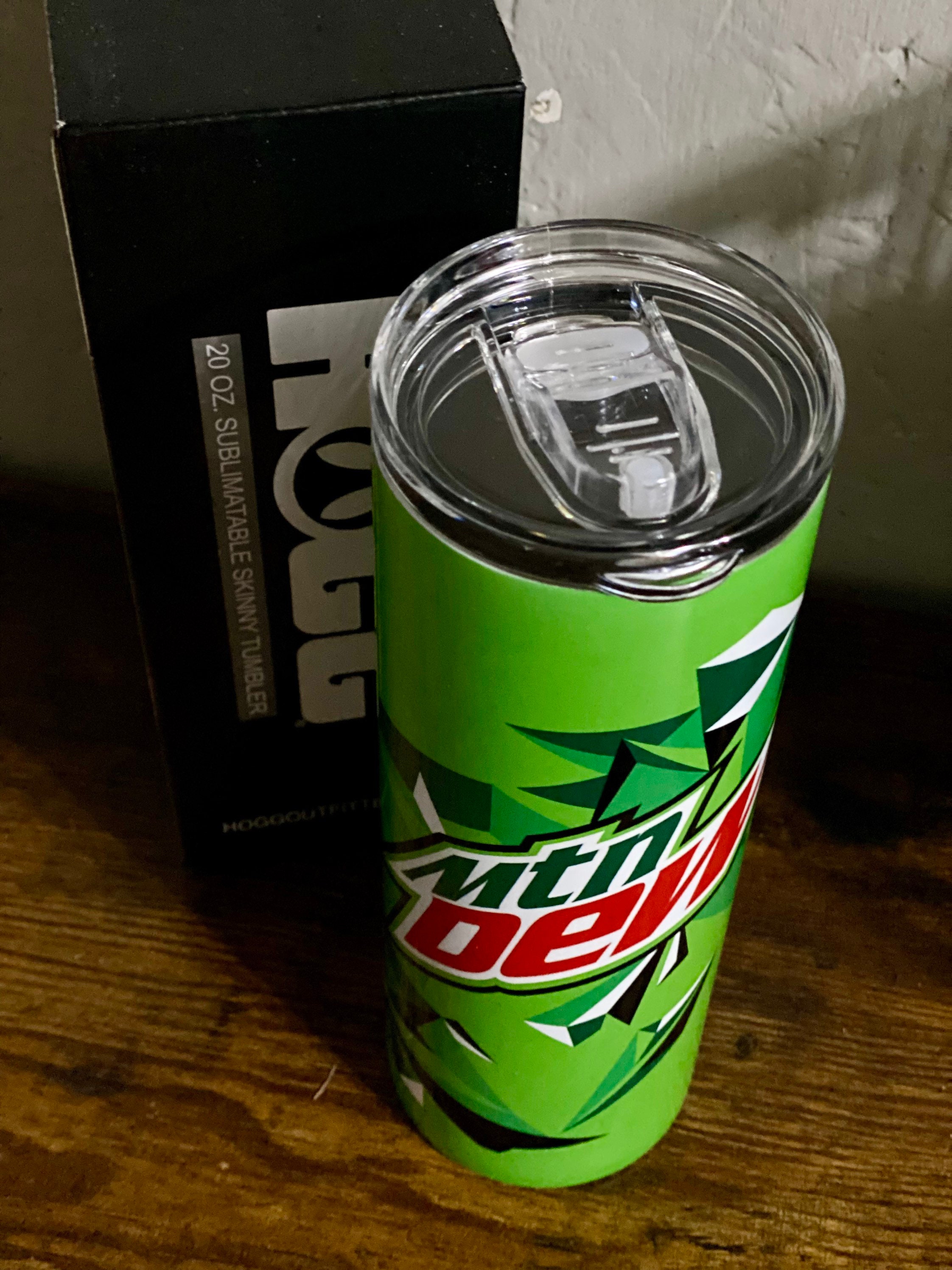 Mountain Dew Can Replica 20oz Custom Tumbler / Mtn Dew Can Cup / Pop ...