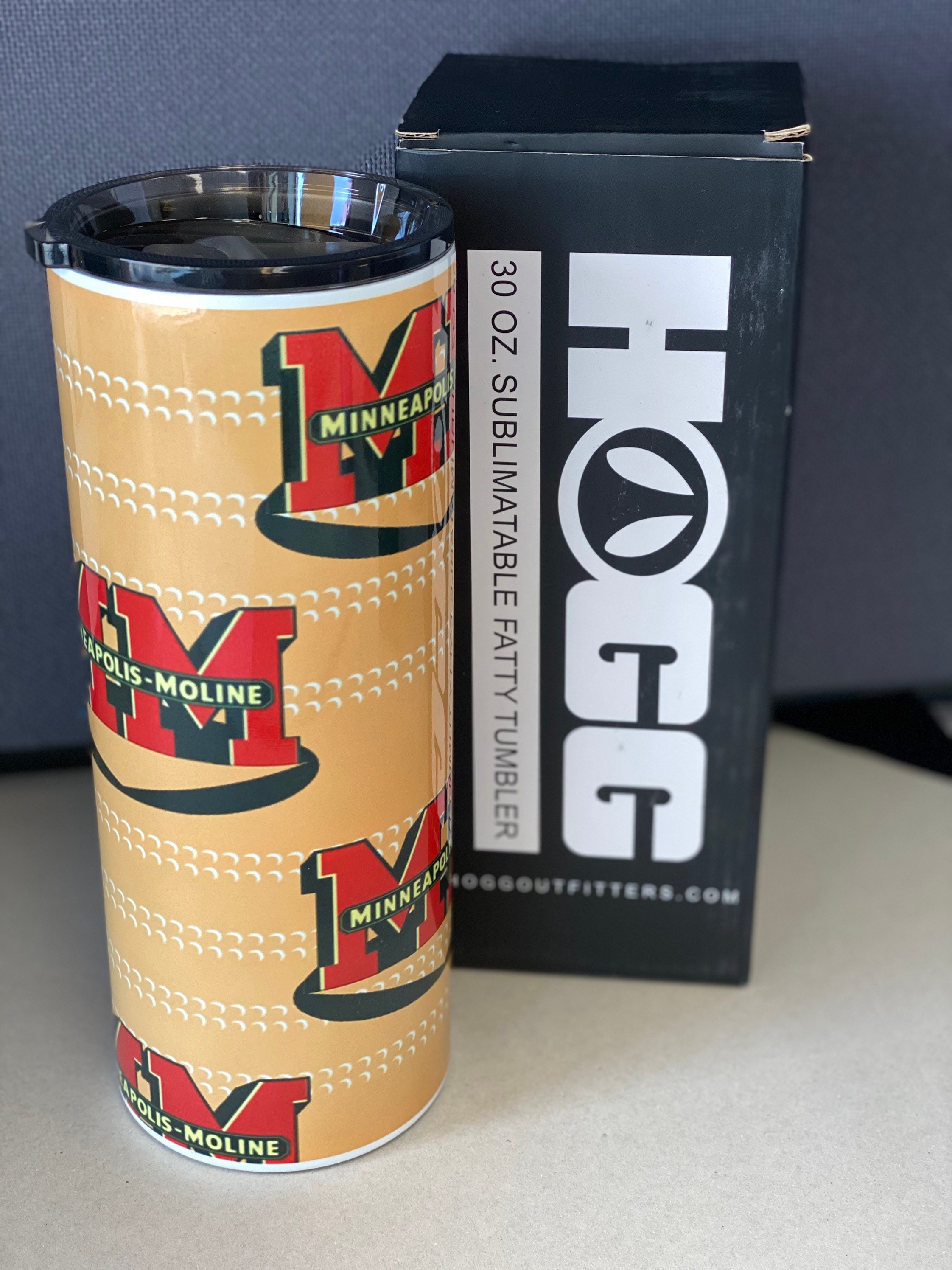 Minneapolis Moline Vintage Oil Filter Replica Tumbler / Custom Tractor ...