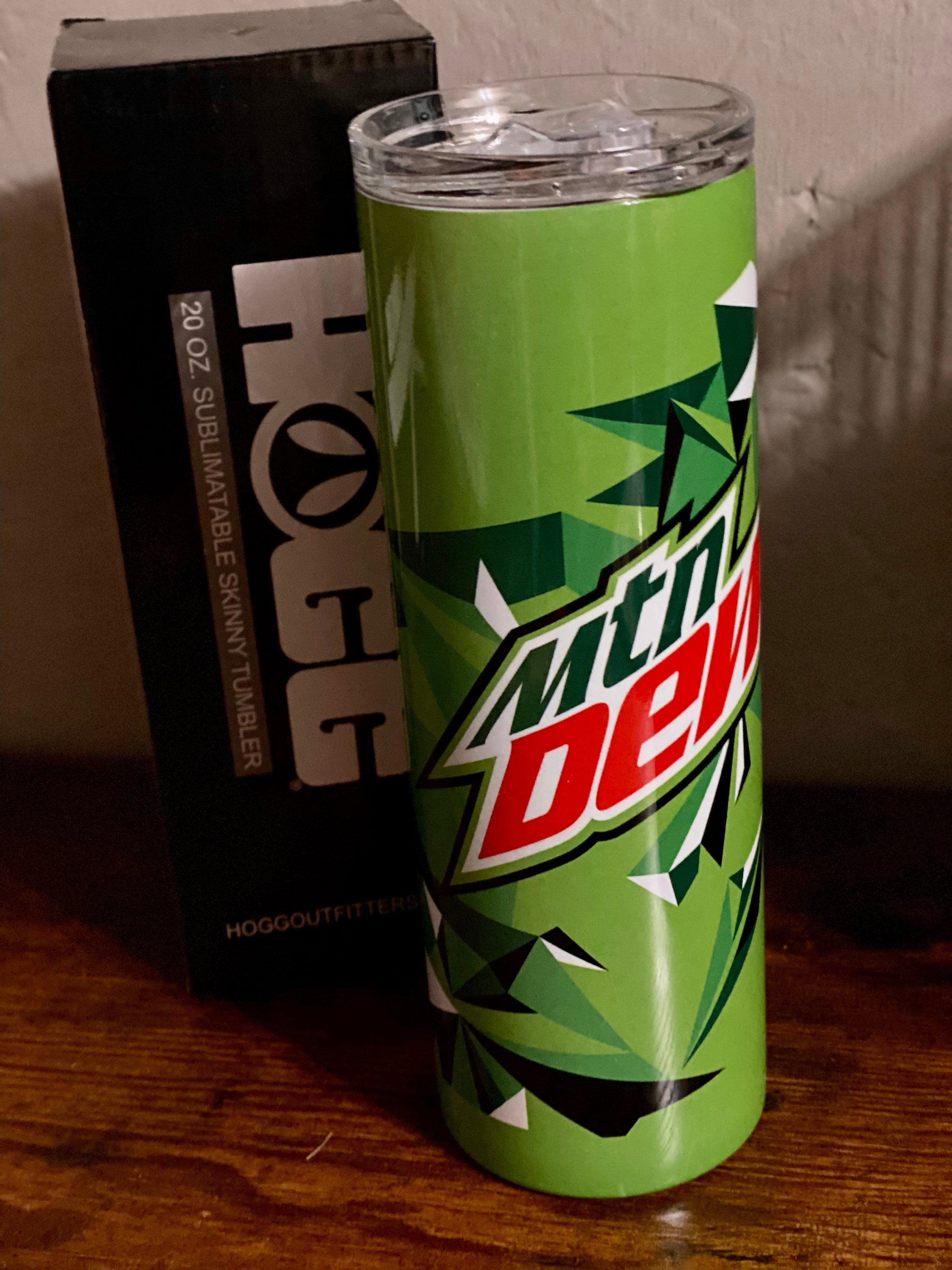 Mountain Dew Can Replica 20oz Custom Tumbler / Mtn Dew Can Cup / Pop ...