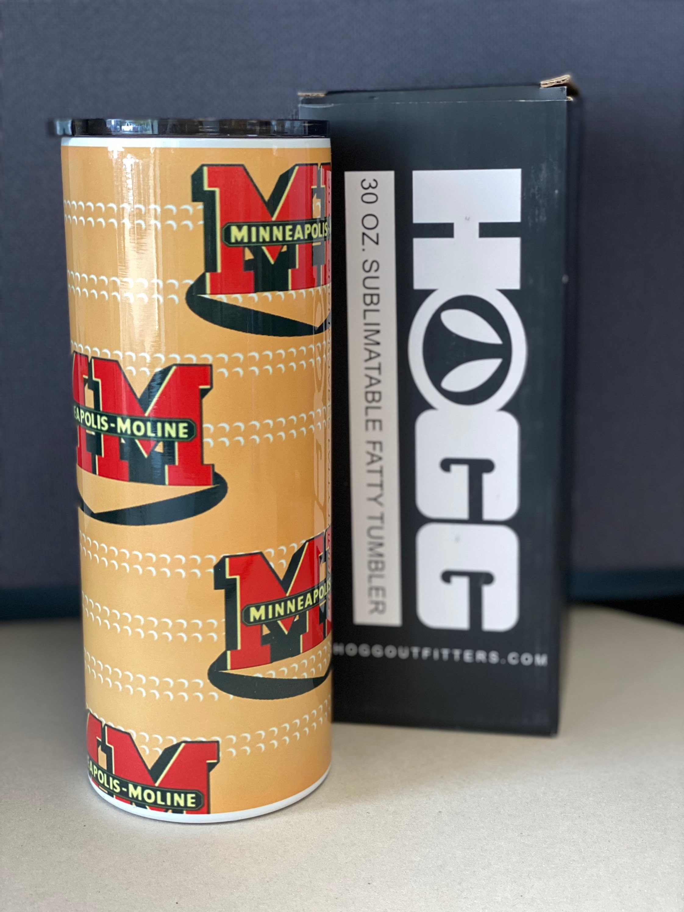 Minneapolis Moline Vintage Oil Filter Replica Tumbler / Custom Tractor ...