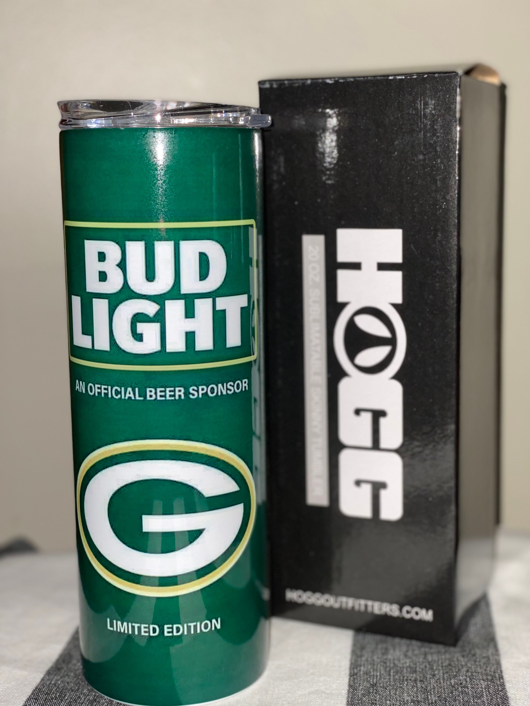 Bud Light NFL Green Bay Packers Can Replica Custom Tumbler / Wisconsin ...