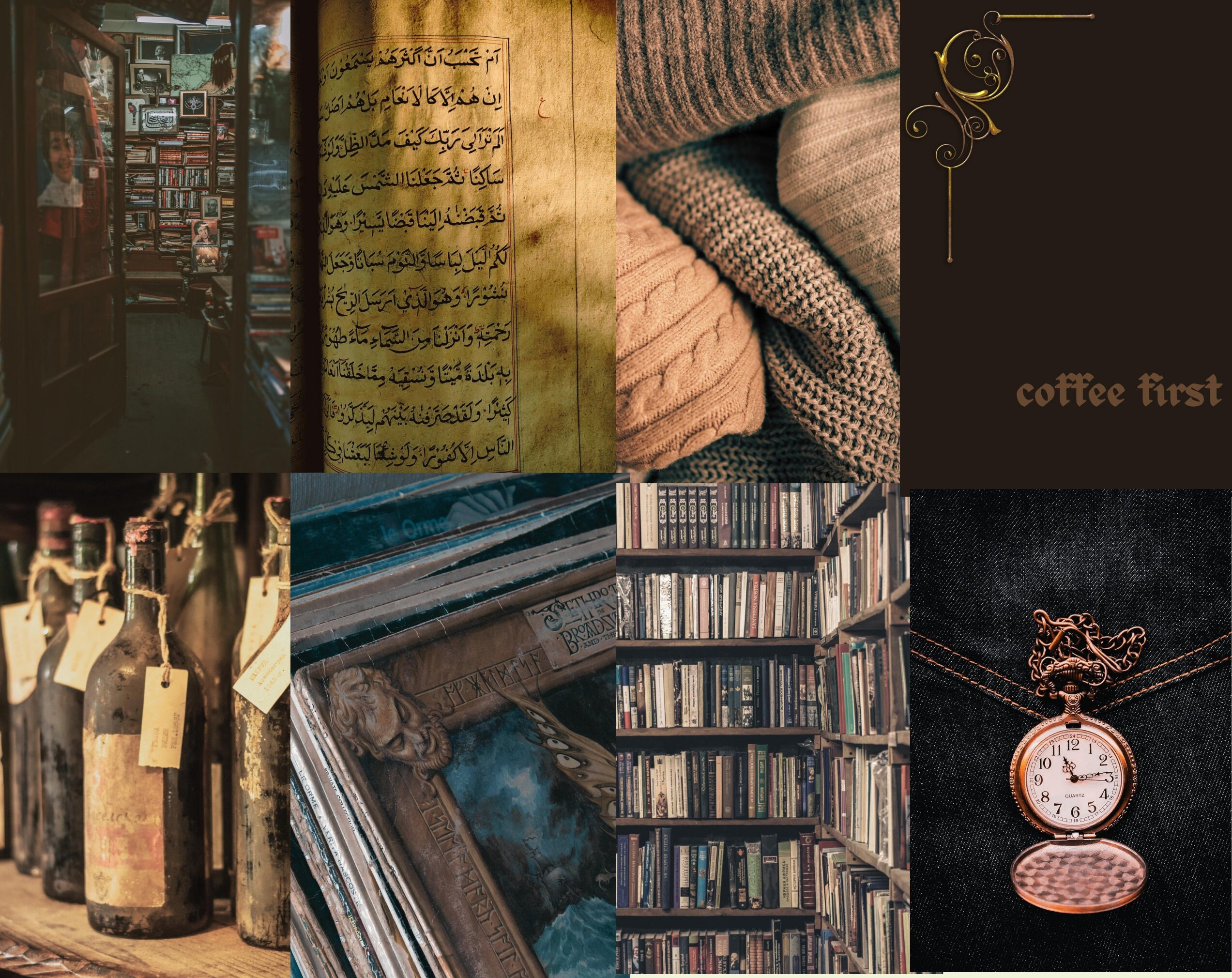 Wall Collage Kit Dark Academia Wall Decor Aesthetic Wall - Etsy