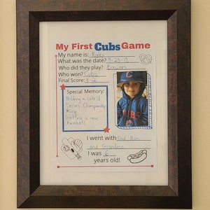 My First Dodgers Game, Printable, Template, Download, Fill in the ...