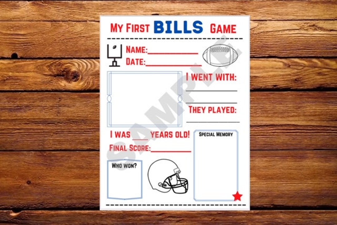 My First Bills Game Printable Keepsake (digital Download) - Etsy