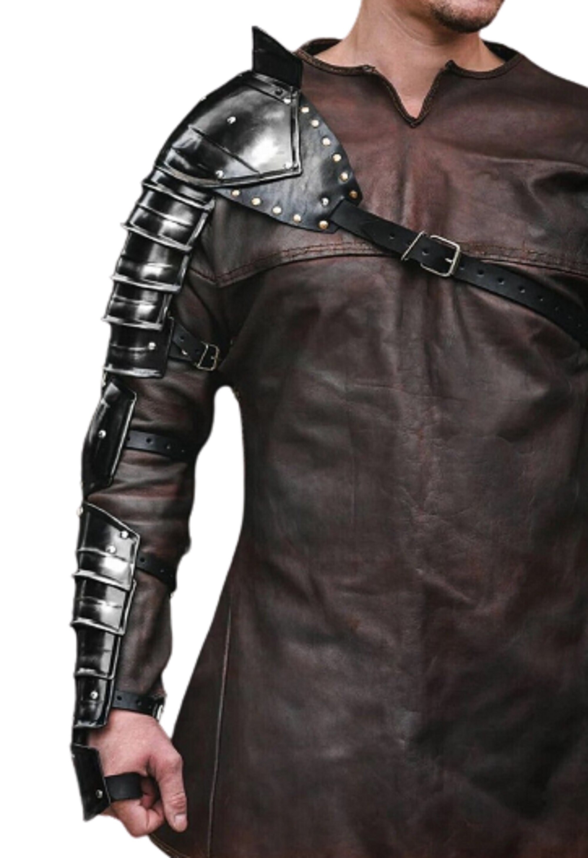 Armor Single Arm Pauldrons Metal Sleeve Shoulder Arm Armor for - Etsy