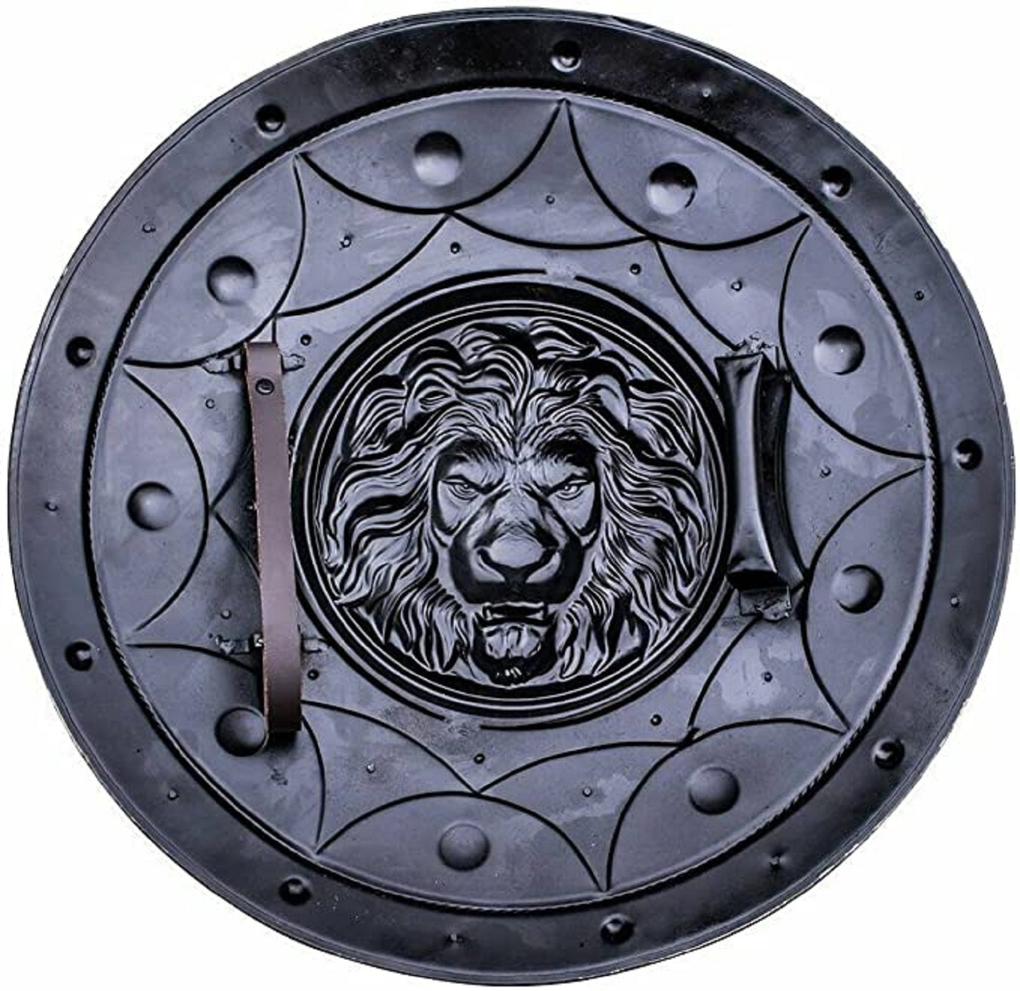 Best Round Shields Lion Face Shield Steel Spartan Shields Historical ...