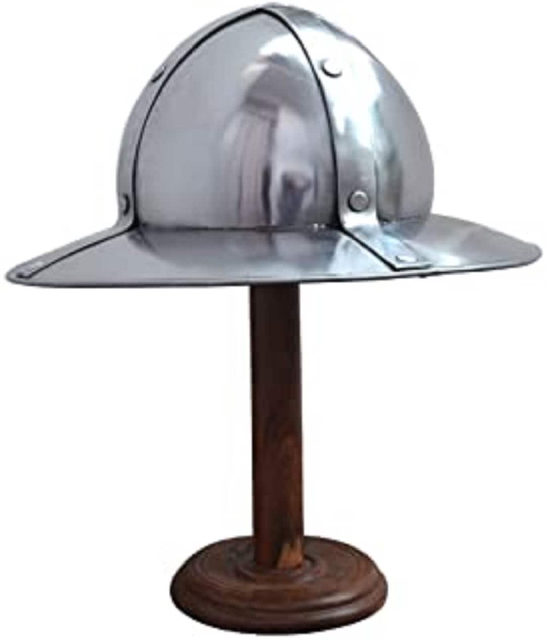 European Officer Hat Silver German Hats Armor Metal Banded - Etsy