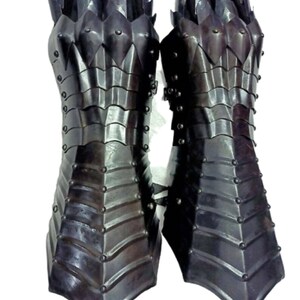 Black Gauntlets Armor Gothic Armor Gloves Crusaders Gloves Armor ...