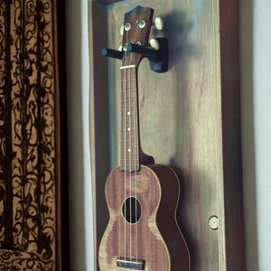 Ukulele Display Case Wall Mount Display Music Room Decor Great Gift ...