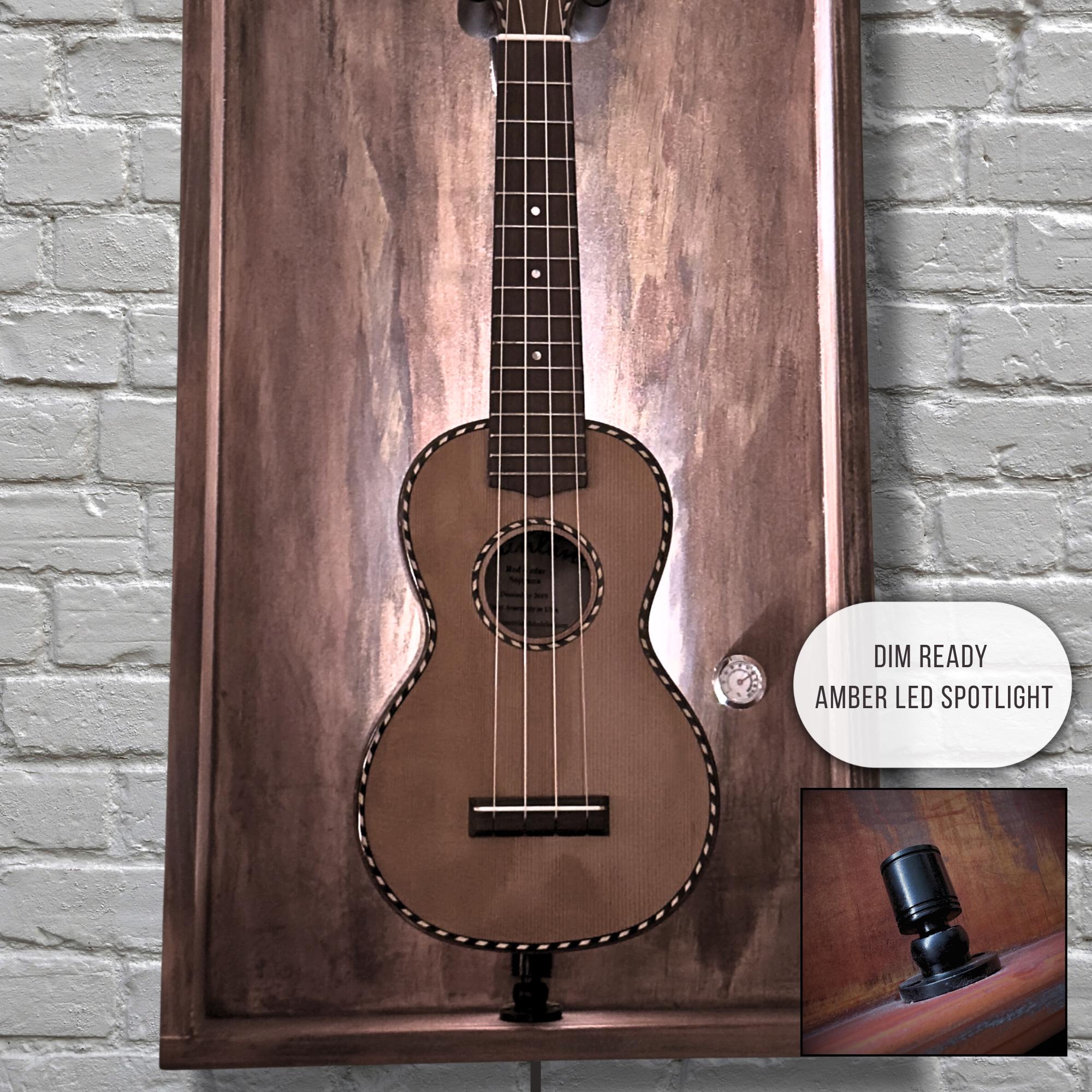 Ukulele Wall Display Case Wall Mount Holder Instrument Storage Music ...