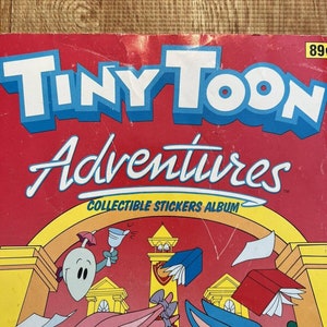 TINY TOON Adventures Vtg 1991 Collector Sticker Story Album Rarerare W ...