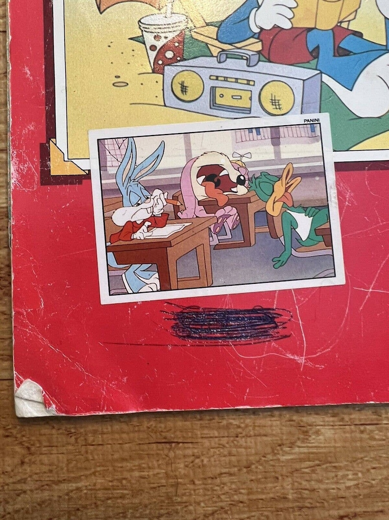 TINY TOON Adventures Vtg 1991 Collector Sticker Story Album Rarerare W ...