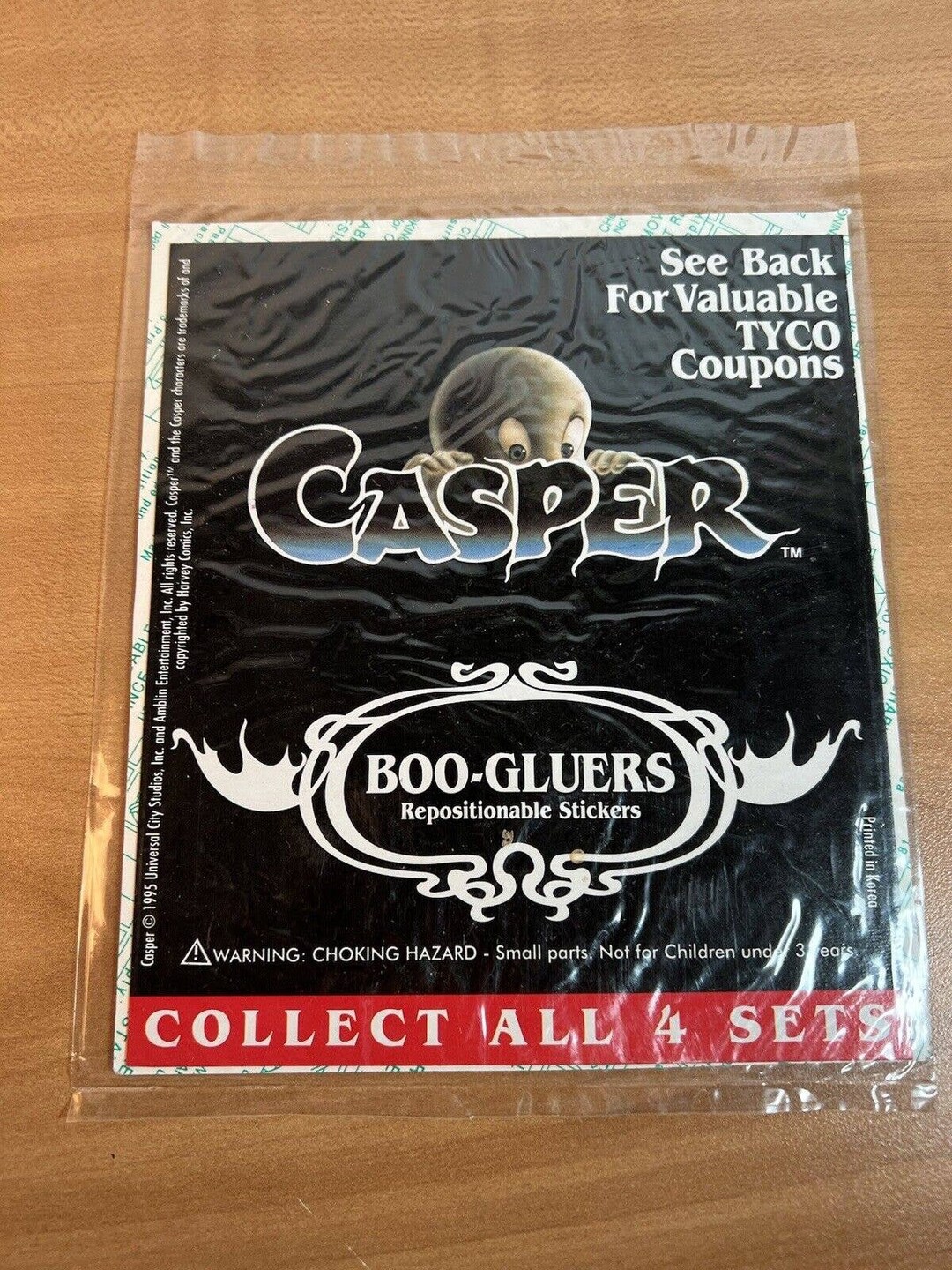 Casper - Boo-gluers Stickers - Universal City Studios - 1995 - Kids ...