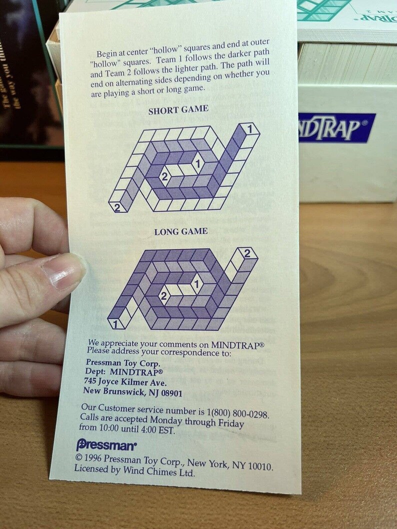 Vintage Mind Trap Game by Pressman 1996 Version Murder Mystery Preowned ...