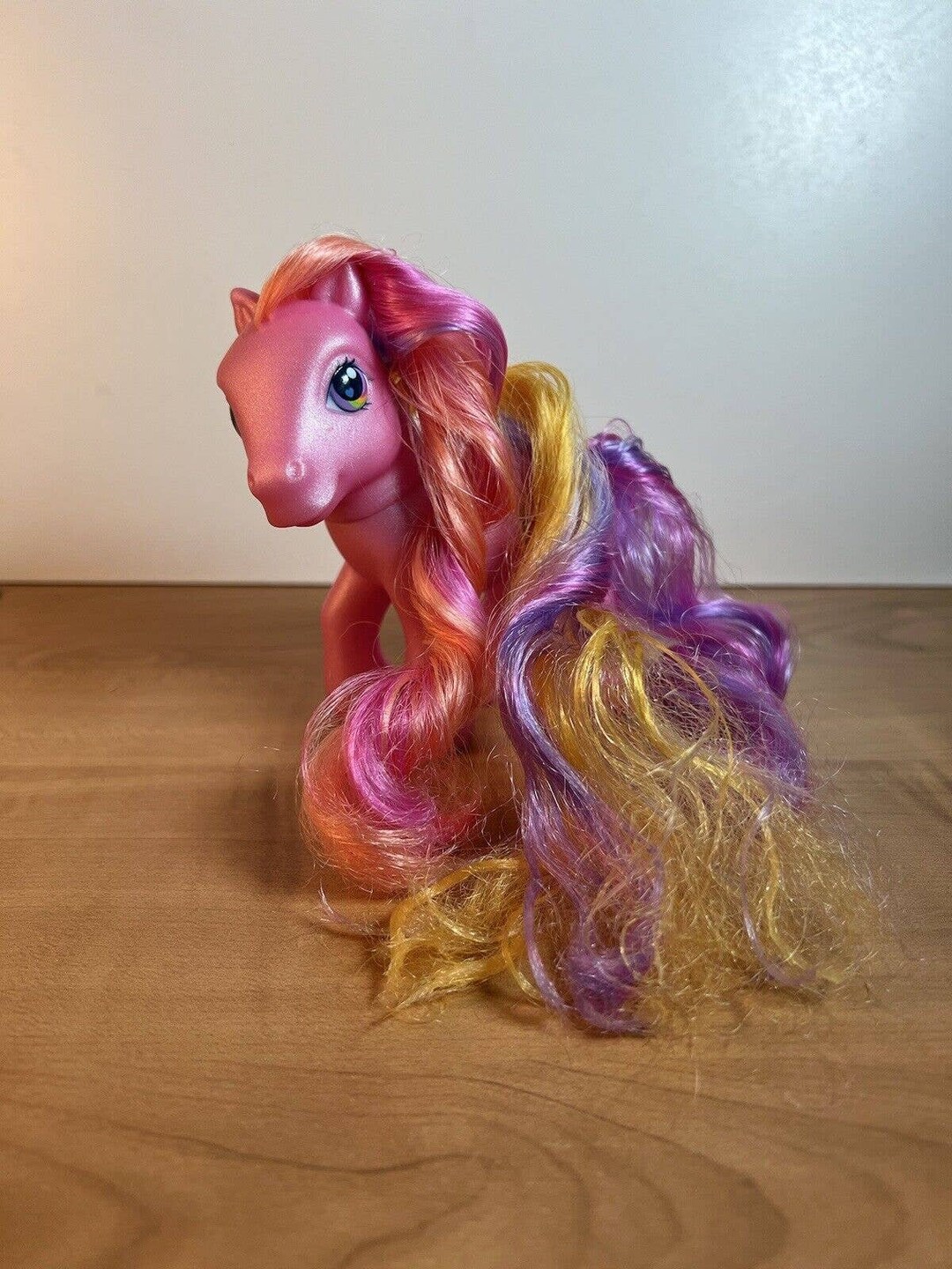 My Little Pony 2002 Rainbow Flash Pink Pony With Extra Long Tail & Mane ...