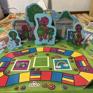 1993 Barney & Friends Picture Board Game Rare Vintage 90s Collectible ...