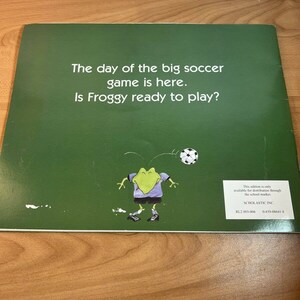 Froggy Plays Soccer by Jonathan London• 1999• Paperback• Scholastic - Etsy