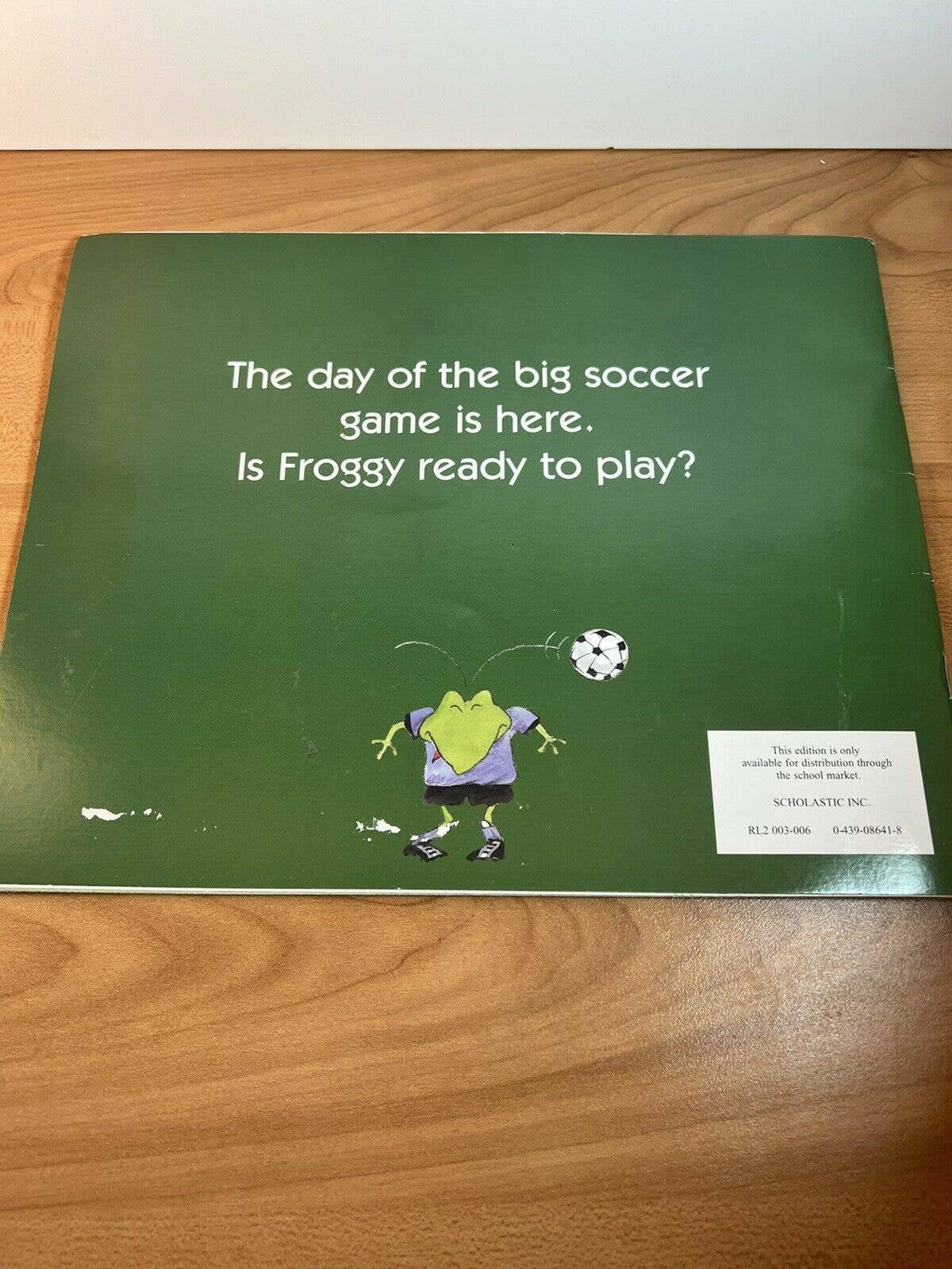 Froggy Plays Soccer by Jonathan London• 1999• Paperback• Scholastic - Etsy