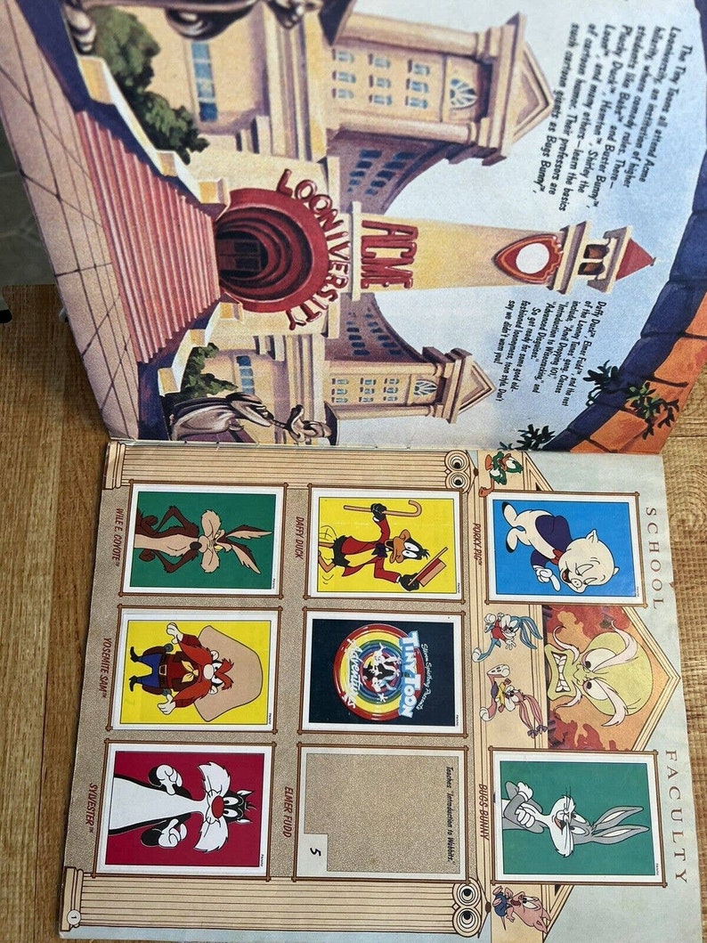 TINY TOON Adventures Vtg 1991 Collector Sticker Story Album - Etsy