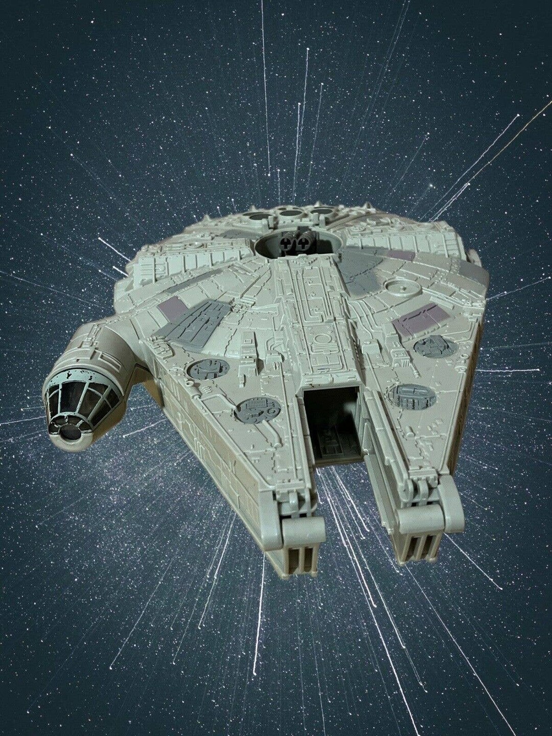 Vintage 1995 Lewis Galoob Toys Star Wars Millennium Falcon Space Ship ...