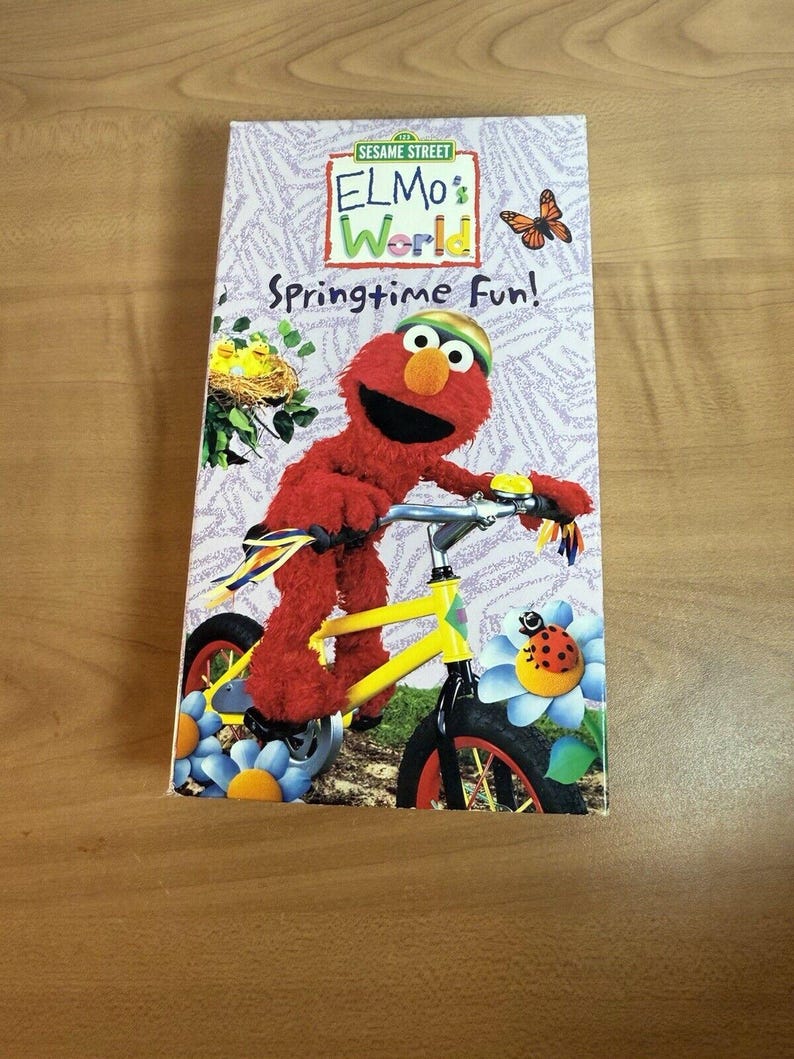 Elmos World - Springtime Fun (VHS, 2002) Sesame Street Sony Wonder 50 ...
