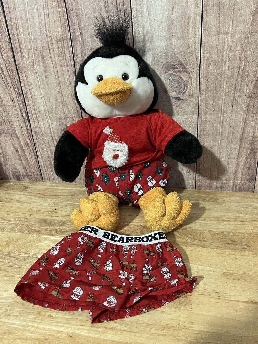 Build A Bear Limited Edition Black White Playful Penguin Bird 16" Plush ...