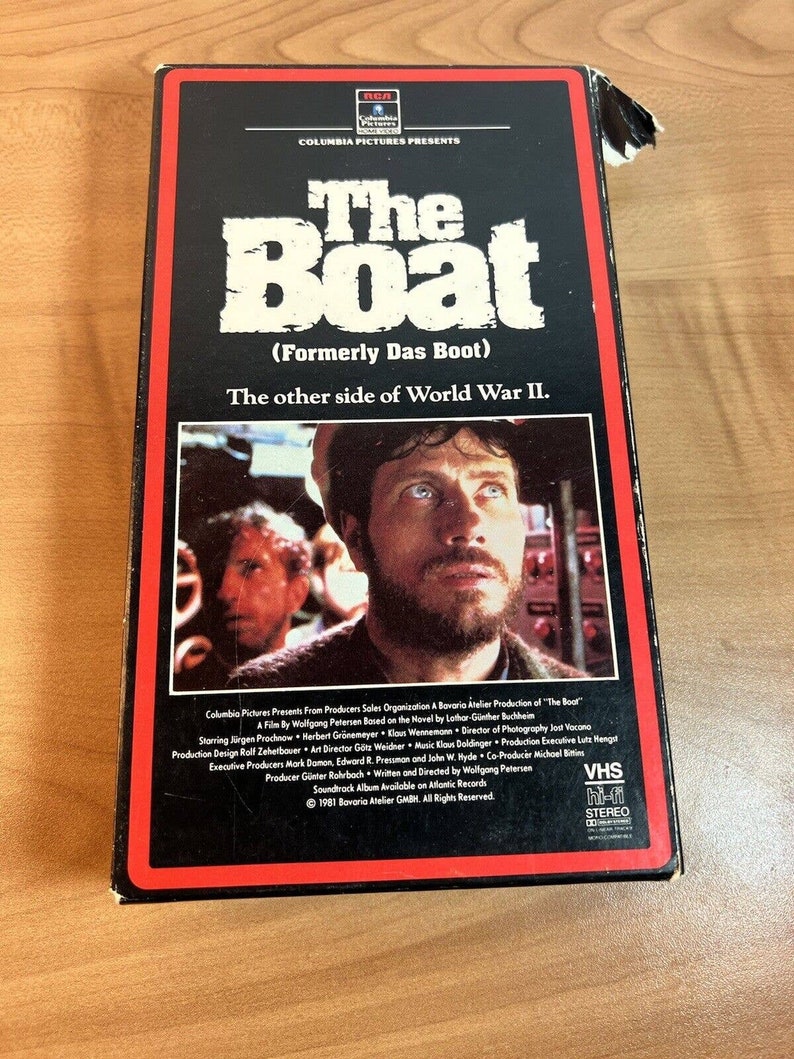 The Boat formerly Das Boot VHS, 1985, Columbia Tristar - Etsy