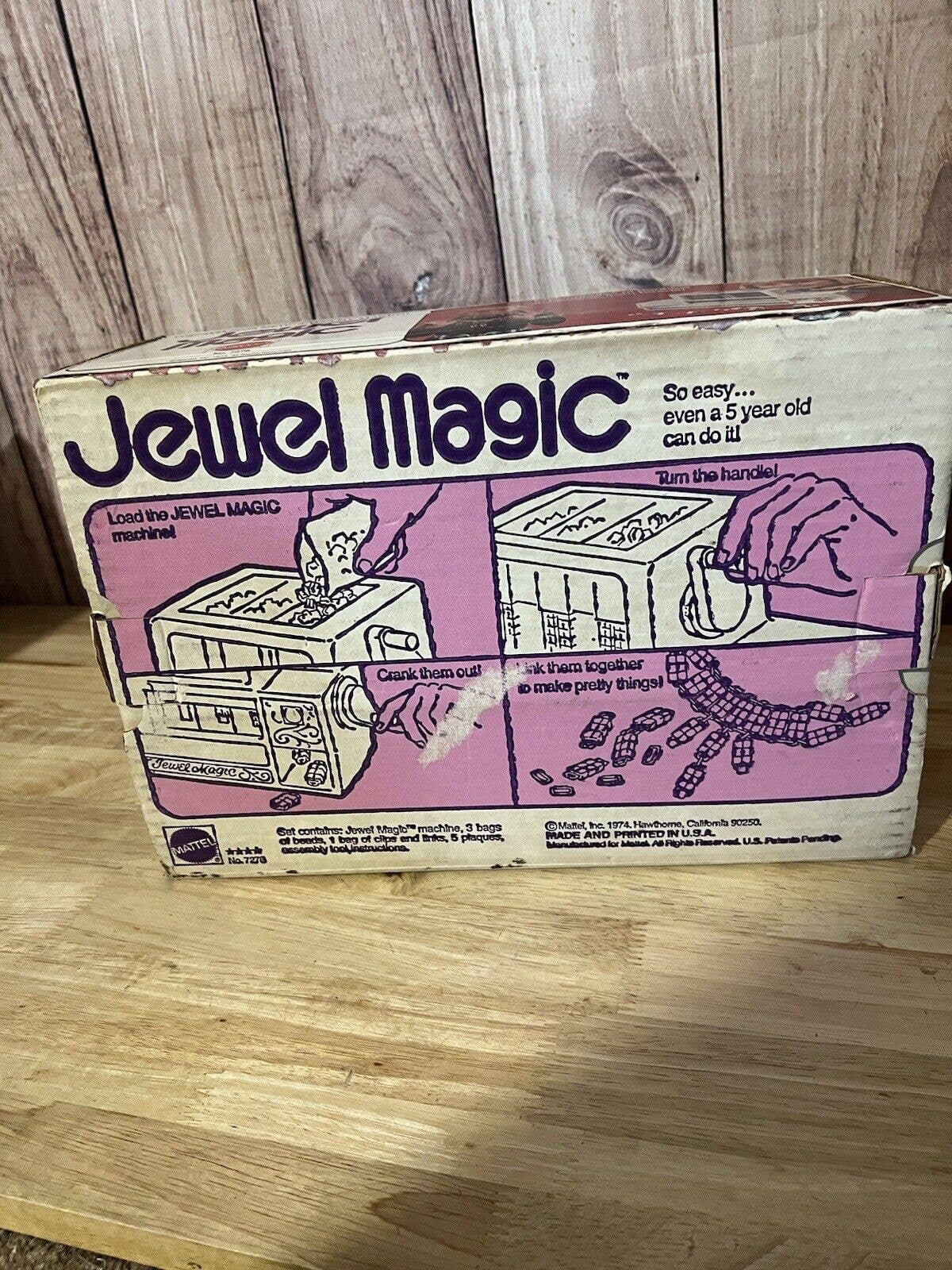 Mattel Vintage 1974 JEWEL MAGIC Beading Toy W Box Incomplete - Etsy