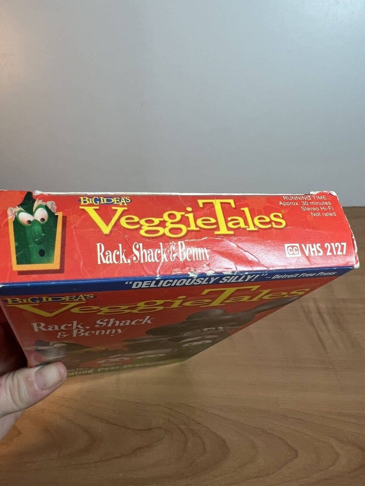 Veggietales Rack Shack and Benny VHS Tape 1998 Lesson on Handling Peer ...