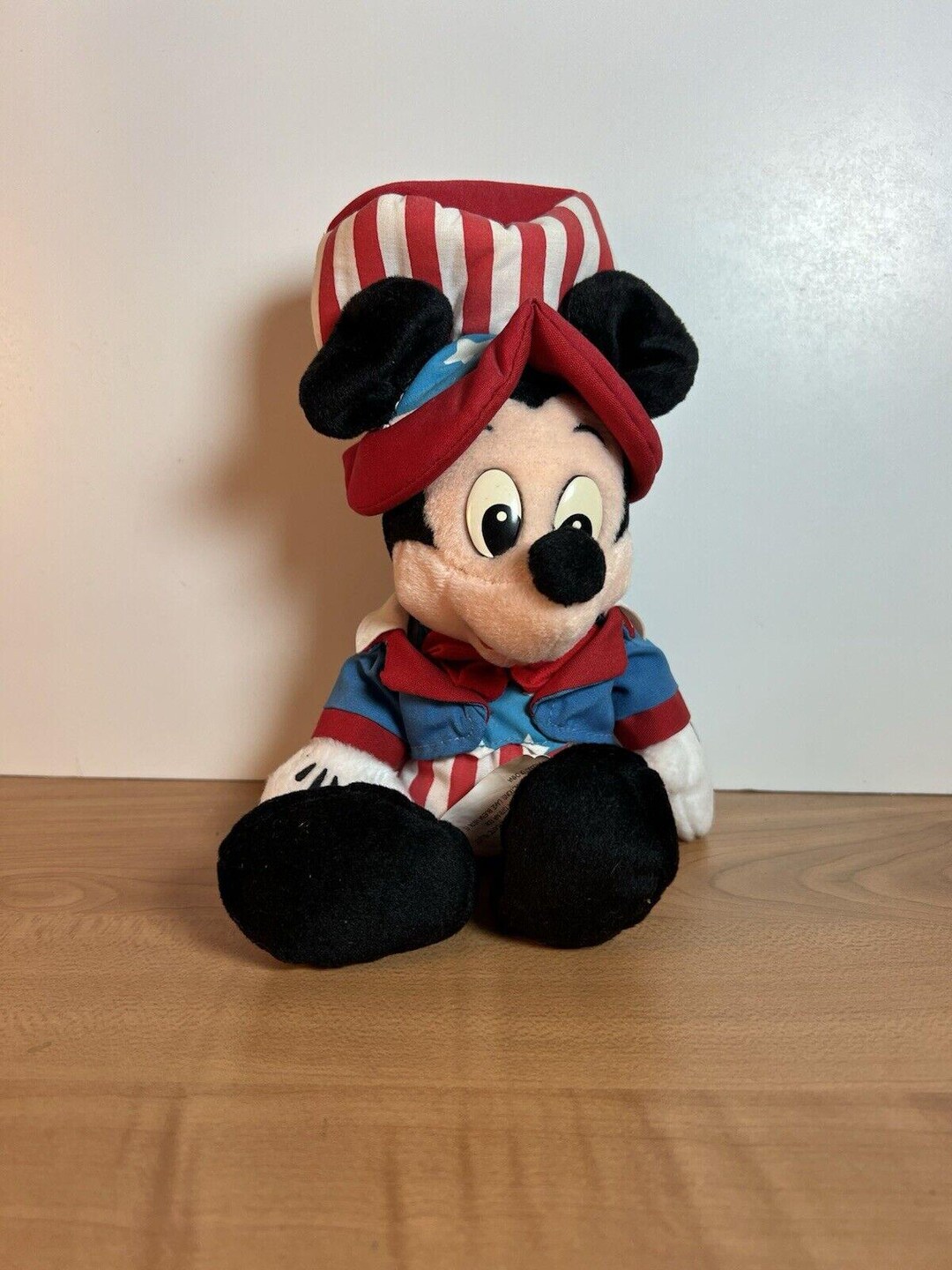Walt Disney World Mickey Mouse Uncle Sam Bean Bag Plush 9” Vintage - Etsy