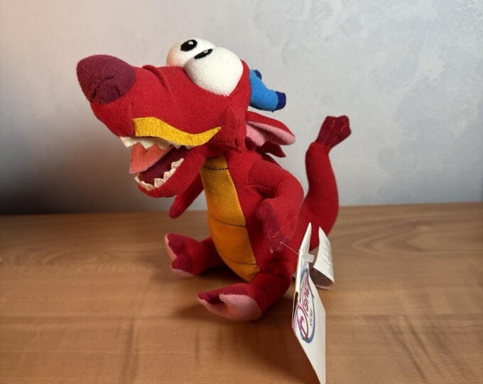 Disney Store Mushu Sound Mulan Bean Bag Plush Toy Dragon - Sound Not ...