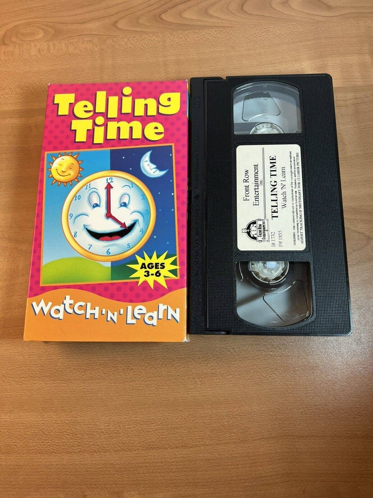 Telling Time Watch 'N' Learn VHS VCR Video Ages 3-6 - Etsy