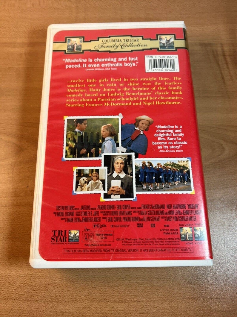 Madeline (VHS, 1998, Clam Shell Release) Columbia Tristar - Etsy