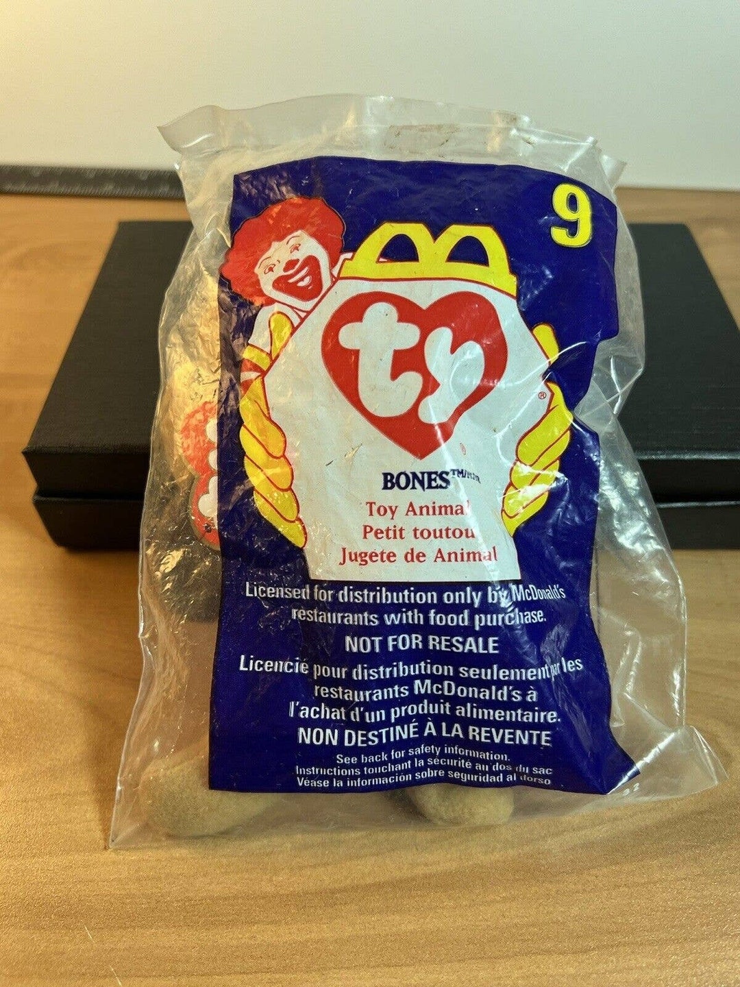 1998 Vintage Mcdonalds "bones" Ty Teenie Beanie Baby Sealed Happy Meal ...